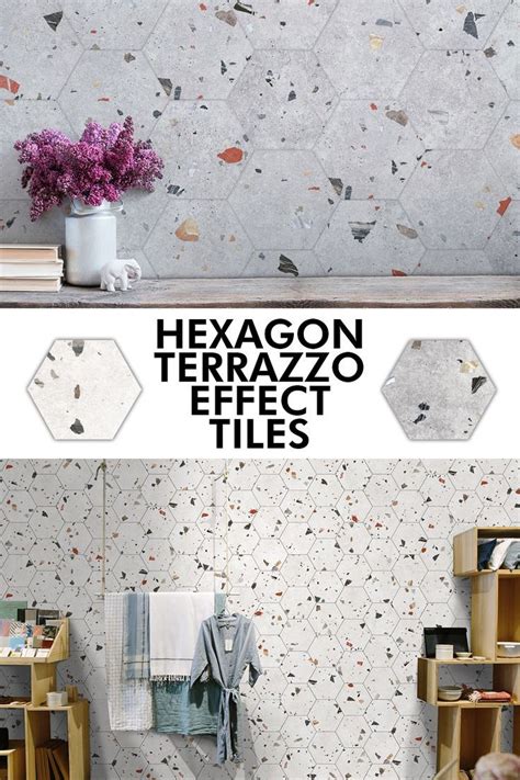 Hexagon Terrazzo Effect Tiles Bathroom Kitchen Tiles Artofit