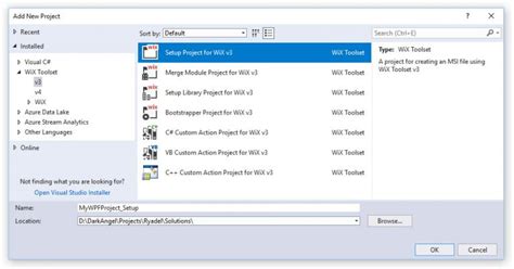 ASP NET Create MSI Or Setup Exe Installer For NET Projects With WiX
