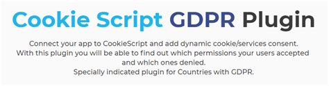 🍪 New Plugin Cookie Script Gdpr Cookies Solution Showcase Bubble