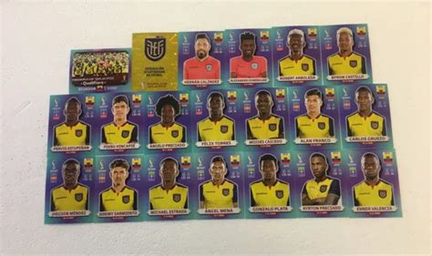 PANINI WORLD CUP 2022 Qatar Full Set Of 20 Ecuador Stickers ECU1 ECU20 EUR 5 68 PicClick FR