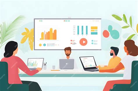 Business Team Analyzing Data And Charts During A Meeting Premium Ai Generated Image