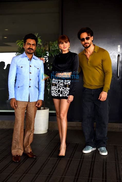 Photos Tiger Shroff Tara Sutaria And Nawazuddin Siddiqui Snapped