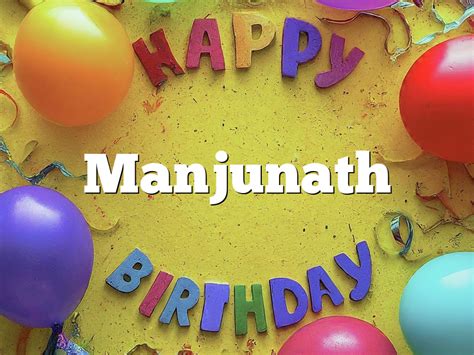 Happy Birthday Manjunath Wishes Quotes Messages Cake Images