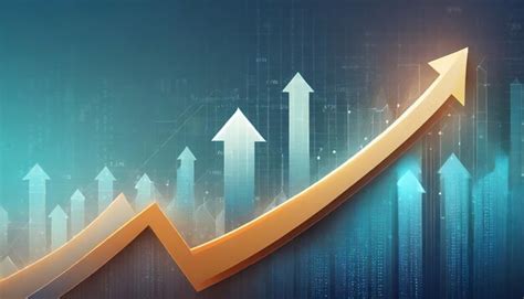 Premium Ai Image Futuristic Raise Arrow Chart Digital Transformation Abstract Technology