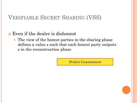 Ppt The Round Complexity Of Verifiable Secret Sharing The Statistical Case Powerpoint