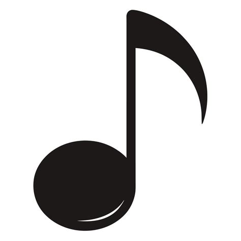 Black Eighth Note Musical Symbol 66336502 Vector Art At Vecteezy