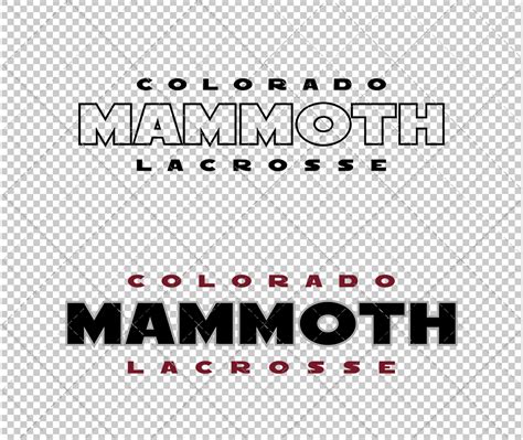 Colorado Mammoth Wordmark 2001 Svg Dxf Eps Png Svgshopart