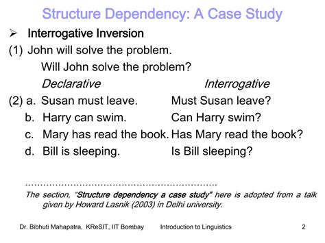 Ppt Principle Of Structure Dependency Bibhuti Bhusan Mahapatra