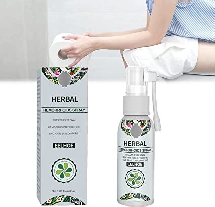 Amazon GEOBY Hemocare Herbal Hemorrhoids Spray Hemorrhoid Spray