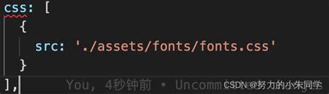 在 nuxt js 和 vue js 项目中引入第三方字体或艺术字 vue艺术字 csdn博客