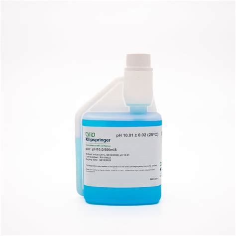 Buffer Solution In Dosing Bottle 500ml Ph 10 Klipspringer
