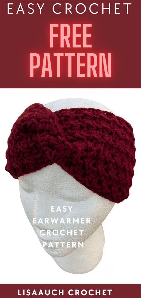 Free Crochet Ear Warmer Pattern Chunky Crochet Headband With A Twist