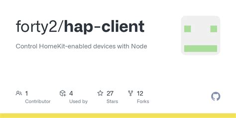 Github Forty2hap Client Control Homekit Enabled Devices With Node