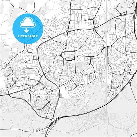 Vector Pdf Map Of Crawley England Hebstreits