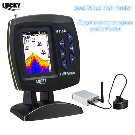 Sensor Sonar FishFinder FF918 CWLS Lucky 980feet Wireless Operating ...