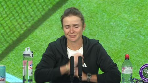 Elina Svitolina Tennis Player Tears Up When Asked About Ukraine