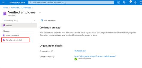 以核發者身分撤銷可驗認證：microsoft Entra 驗證識別碼 Microsoft Entra Verified Id