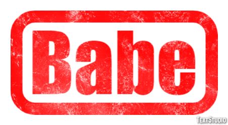 Babe Text Effect And Logo Design Name
