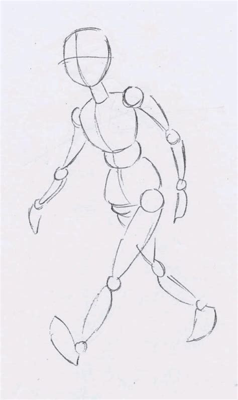 рисунок фигуры людей в движении Наброски Рисовать Рисунки
