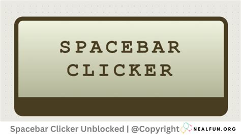 Spacebar Clicker Unblocked