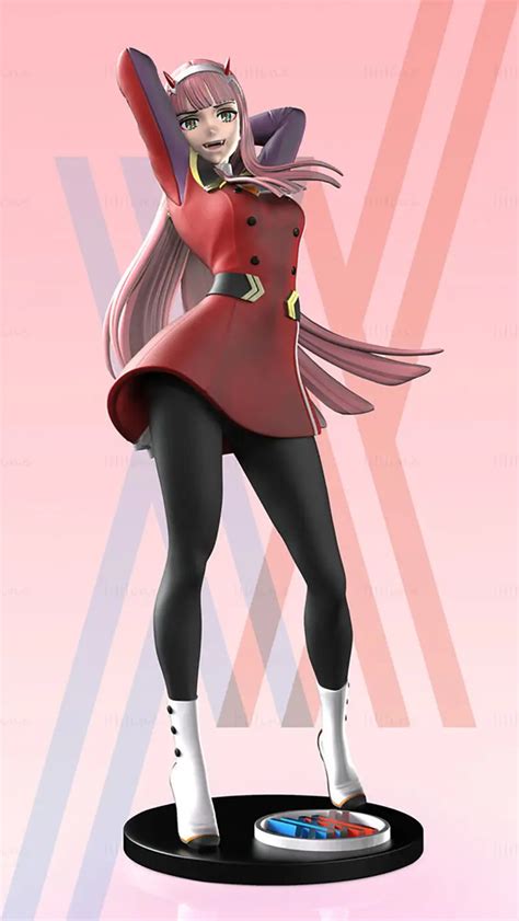Darling In The Franxx Zero Two Lingerie And Uniform 3d Print Model Stl Files