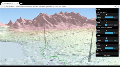 Qgis2threejs YouTube