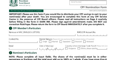 Forms19 Cpf Nomination Form