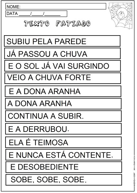 Textos Fatiados Para Imprimir Zuledu