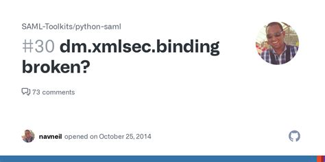 Dmxmlsecbinding Broken · Issue 30 · Saml Toolkitspython Saml · Github