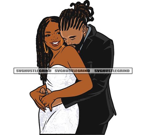 Black Couple Man Woman Love Relationship Goals Married True Love Dreads