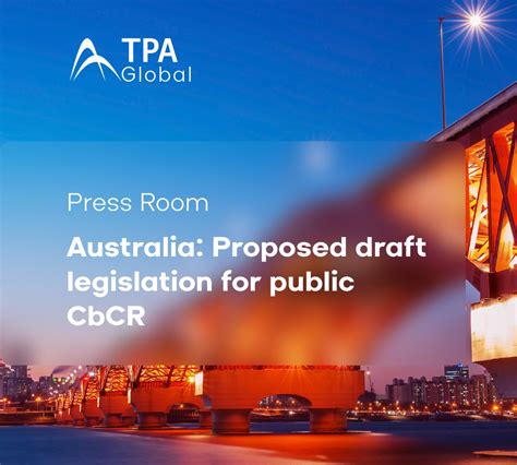 Australia Proposed Draft Legislation For Public CbCR TPA Global
