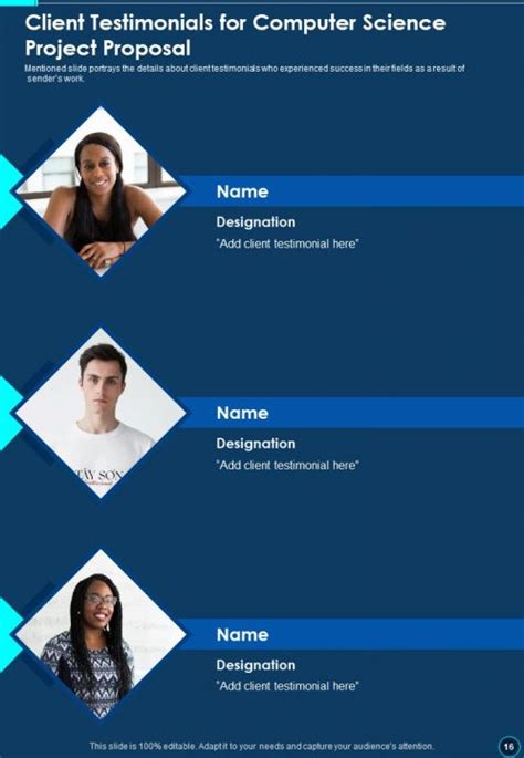 Computer Science Project Proposal Report Sample Example Document Presentation Graphics