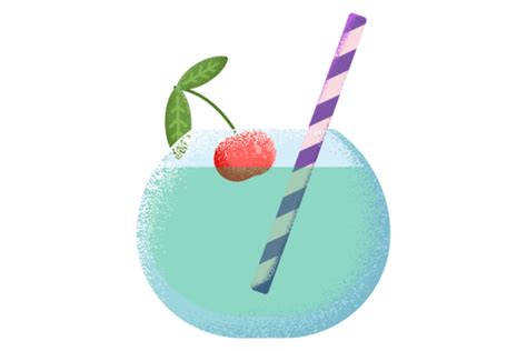 Summer Drink Glass Bar Cocktail Texture Graphic By Ladadikart · Creative Fabrica