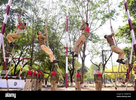 India Jabalpur 13th January First Batch Recruit Soldiers Under The