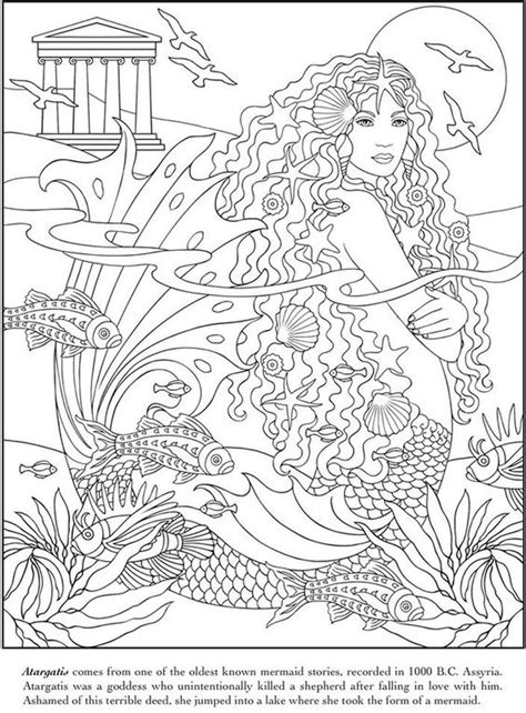 Intricate Mermaid Coloring Pages At Getdrawings Free Download