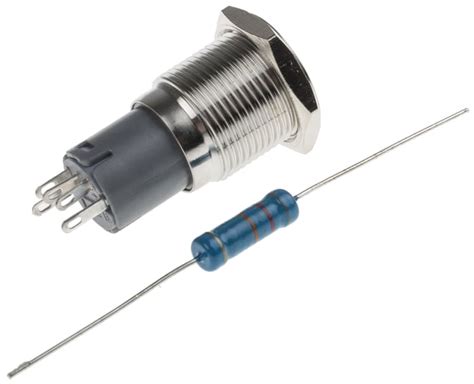 Rs Pro Rs Pro Illuminated Push Button Switch Latching Panel Mount 16mm Cutout Spdt Green