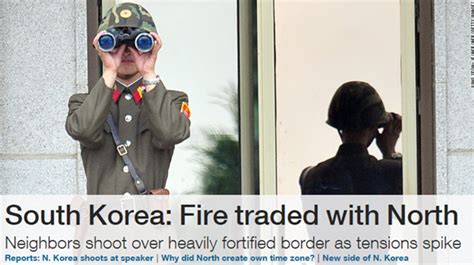 북한 연천 포격진돗개 하나주요 외신 대적하는 두 코리아 포격 교환