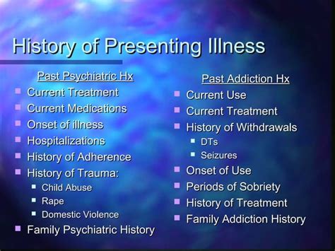 Initial Psychiatric Assessment Ppt Mental Health Diseases And Conditions