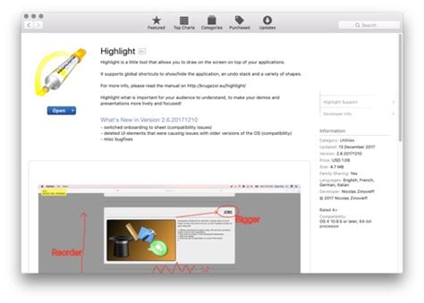 맥북 macOS 화면 필기 앱 후기 Highlight Mac In June