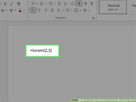 How To Create Random Text In Microsoft Word 5 Steps