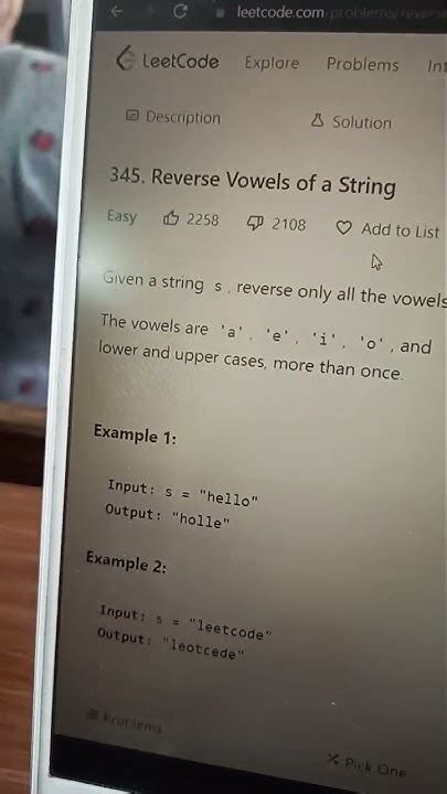 65 Days Leetcode Streak 345 Reverse Vowels Of A String Problem Of The Day Theboomguy Youtube