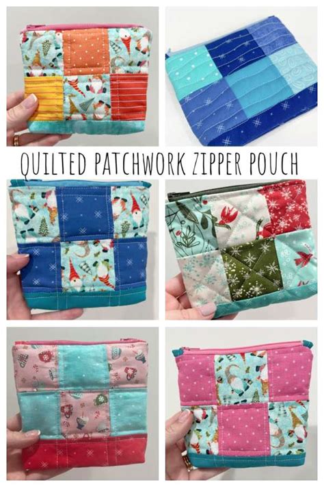 Patchwork Zipper Pouch Sewing Tutorial Sewing