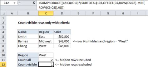 Incredible How To Count Only Non Hidden Cells In Excel Ideas Fresh News