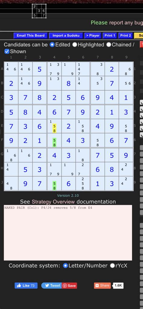 I Cant See The Naked Pair R Sudoku