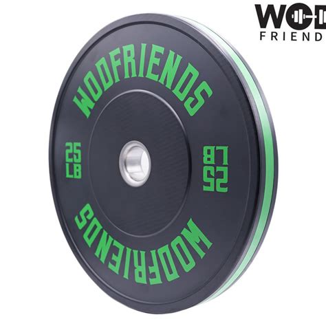 범퍼 컬러 엣지 중량 원판 바벨 역도 홈짐 크로스핏 파운드 25lb Wfe 25