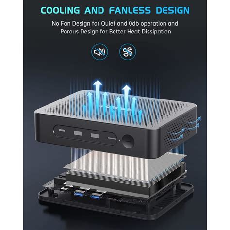 Mini PC Nipogi JK Fanless Intel Celeron N Up To GHz GB DDR GB SSD Windows