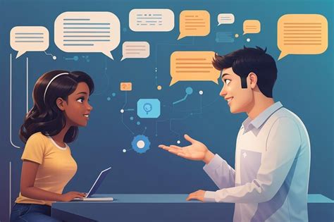 Premium Ai Image Visual Representation Of Chat Interaction Showc