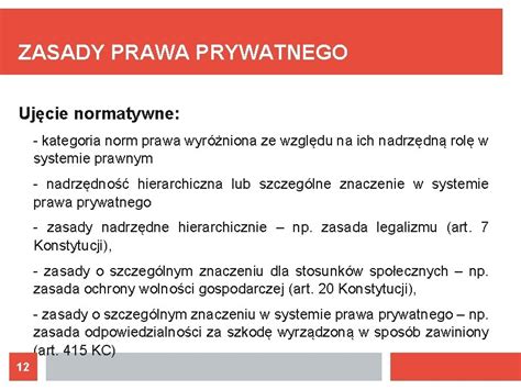 NORMY I PRZEPISY PRAWA CYWILNEGO OBOWIZYWANIE NORM W