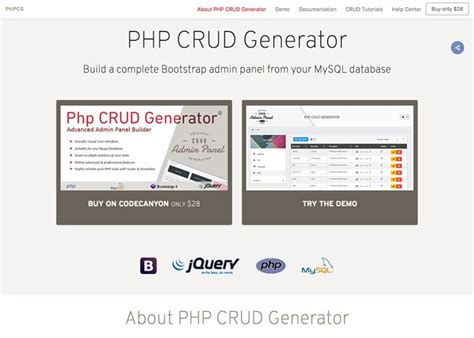 Php Crud Generator Css Boutique Best Websites Around The World