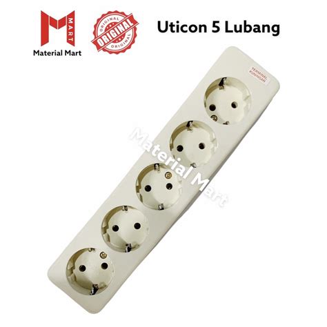 Jual Stop Kontak Uticon 5 Lubang St 158 Stop Kontak Uticon 6 Lubang